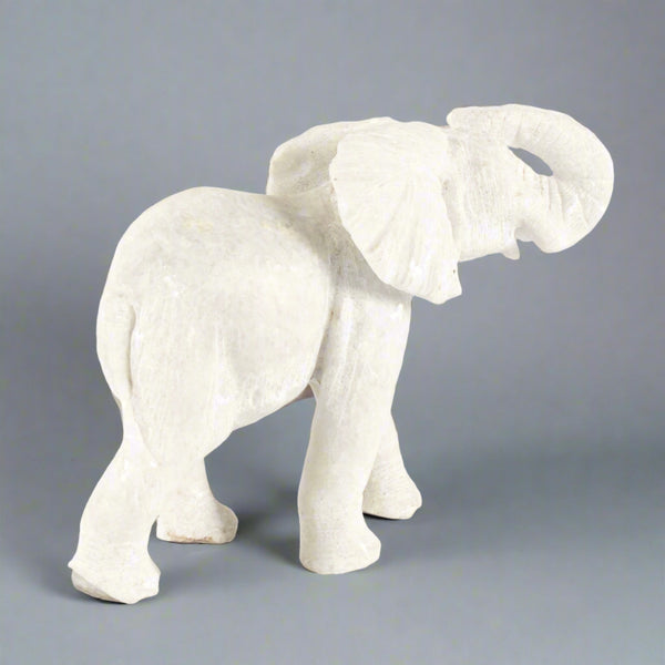 Dolomite Elephant Stone Carving - African Masters of Stone